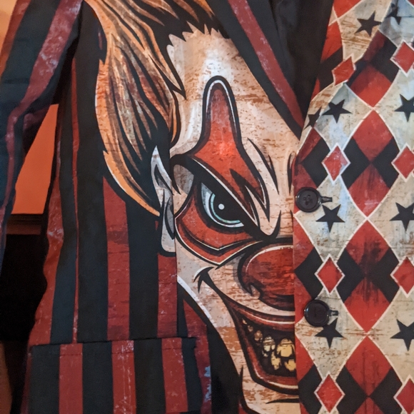 Spirit | Jackets & Coats | Spirit Halloween Creepy Clown Blazer | Poshmark